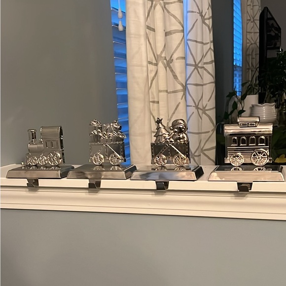 Holiday | Silver Train Stocking Hooksholder | Poshmark